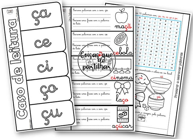 coisas que gosto de partilhar: Casos de leitura - ça, ce, ci, ço e çu ...