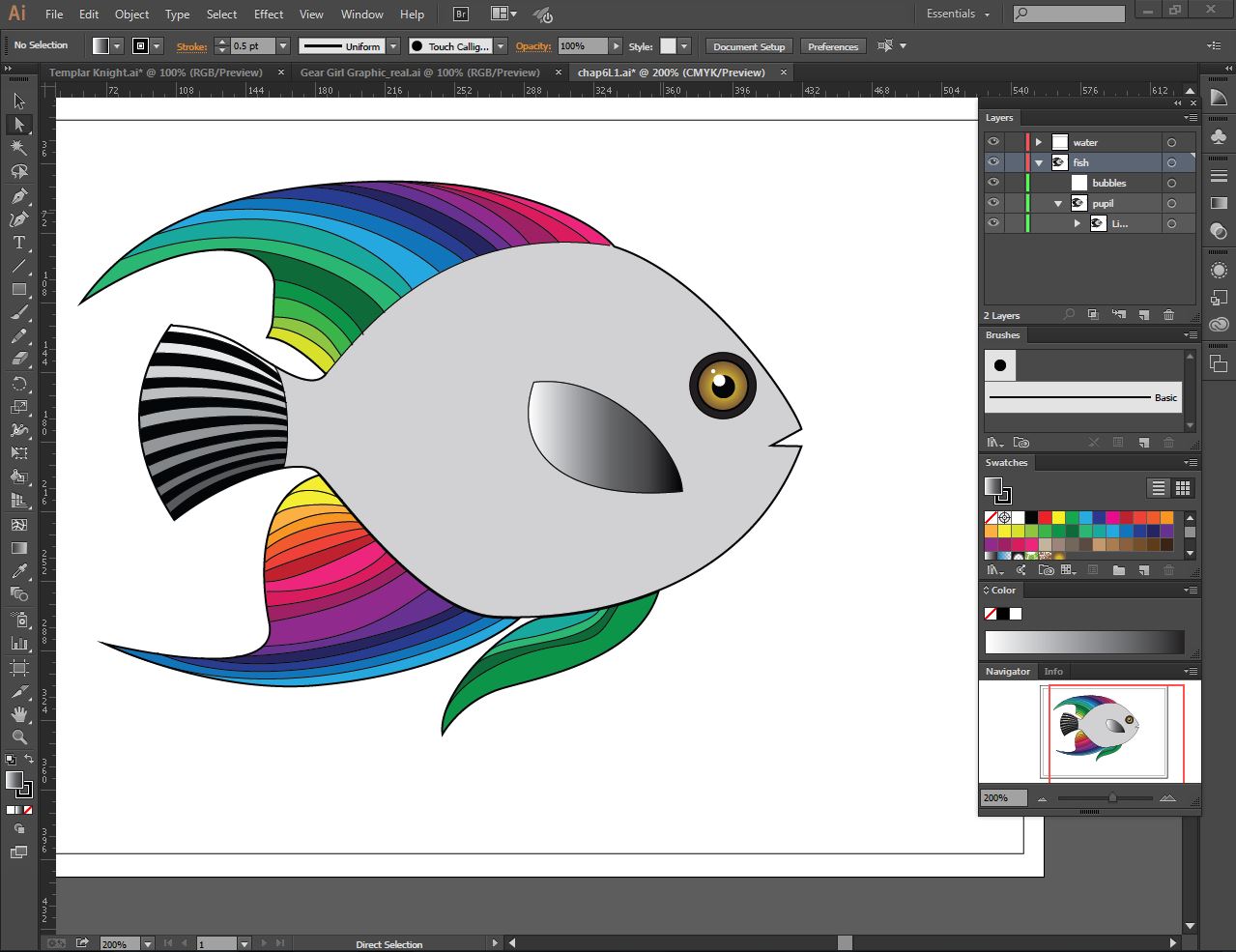 Graphic Design: Using the Live Paint Tool and Clipping Masks!