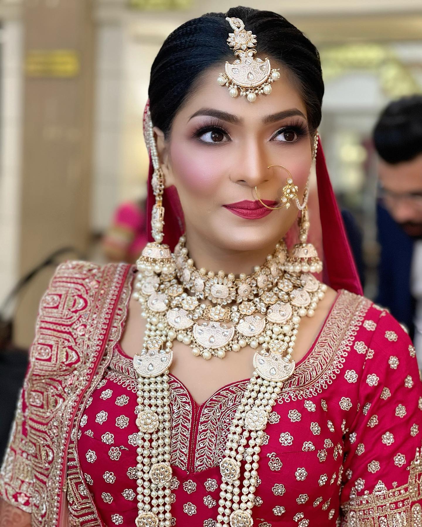 Village Barber Stories: Traditional wedding makeup | Punjabi style ...