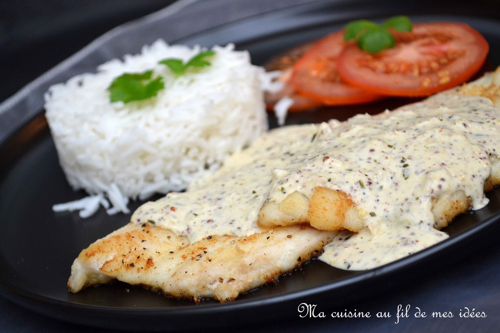 Ma cuisine au fil de mes idées...: Filets de sole, sauce crémeuse à l ...
