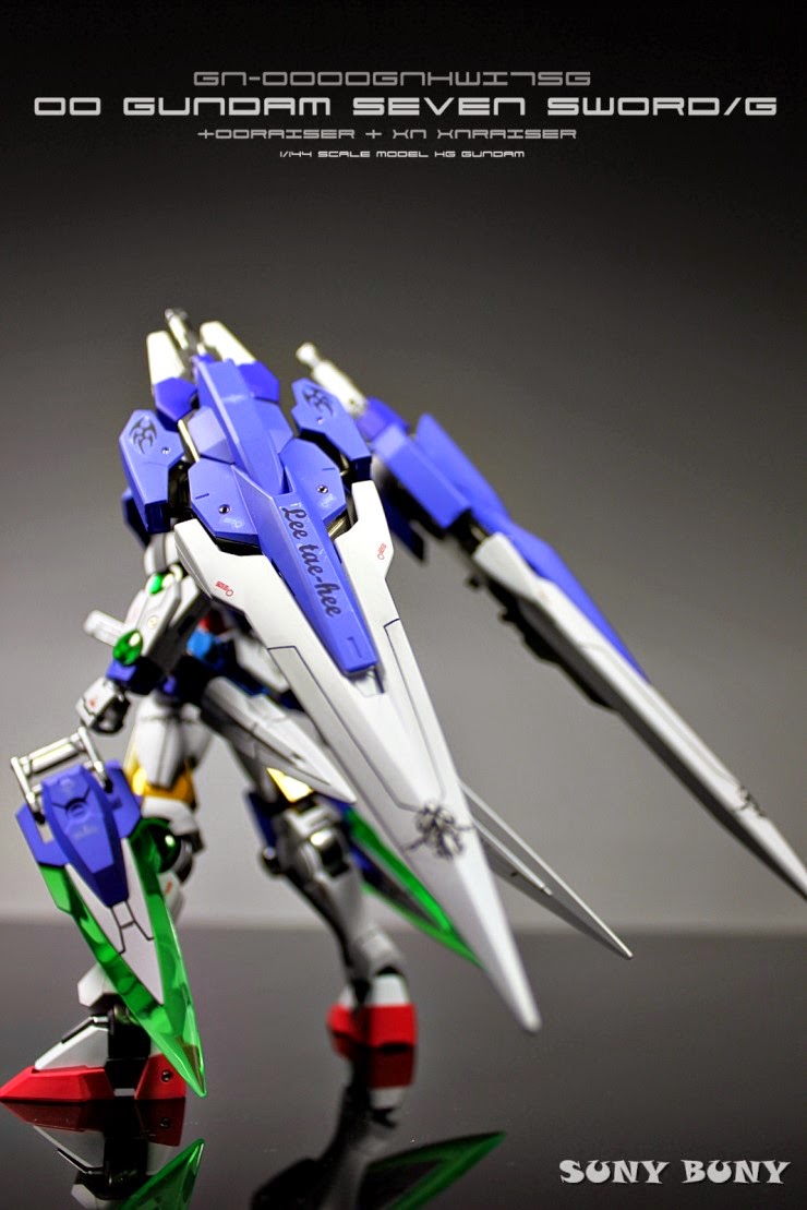 HG 1/144 Seven Sword/ G + 00 Raiser + XN "Perfect Raiser" Custom Build