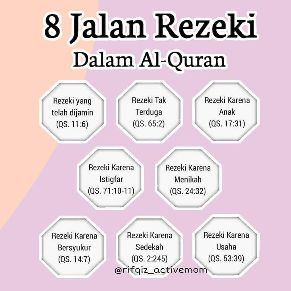 PSS AL-FARABI: 8 punca rezeki