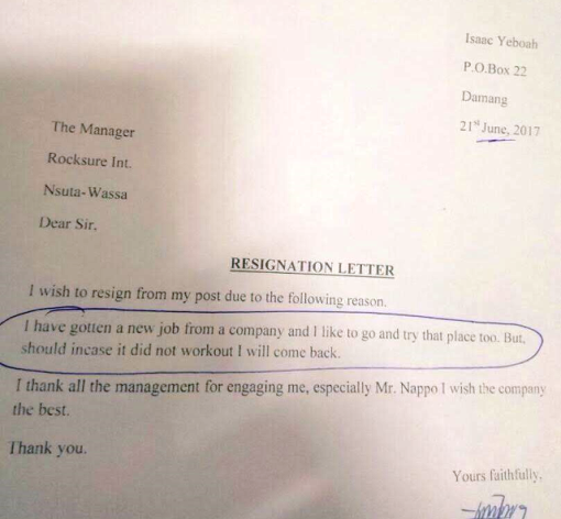 See the hilarious resignation letter an employee handed over to his ...