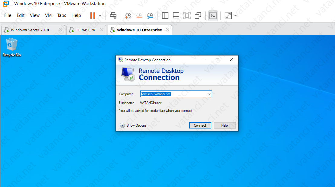 Windows Server - RDS Kurulumu ve Yapılandırma Örneği #1