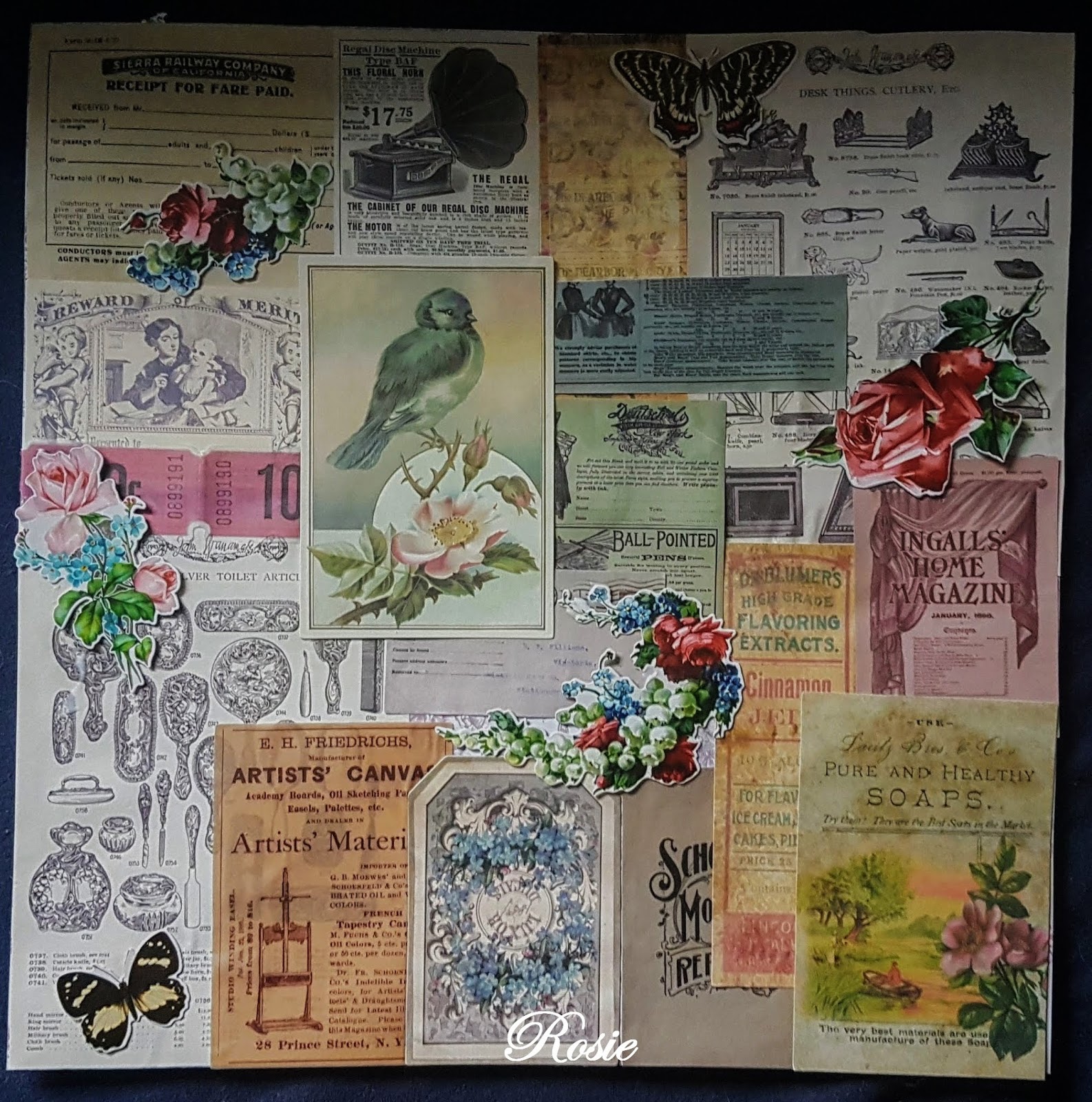 Rosie's Bastelwelt: Masterboard Collage