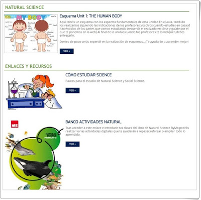 Recursos Educativos de Primaria: Unidad 1 de Natural Science de 3º de ...