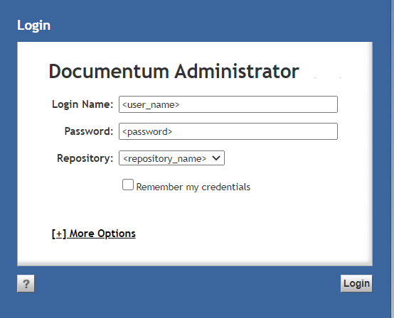 DA- Documentum Administrator