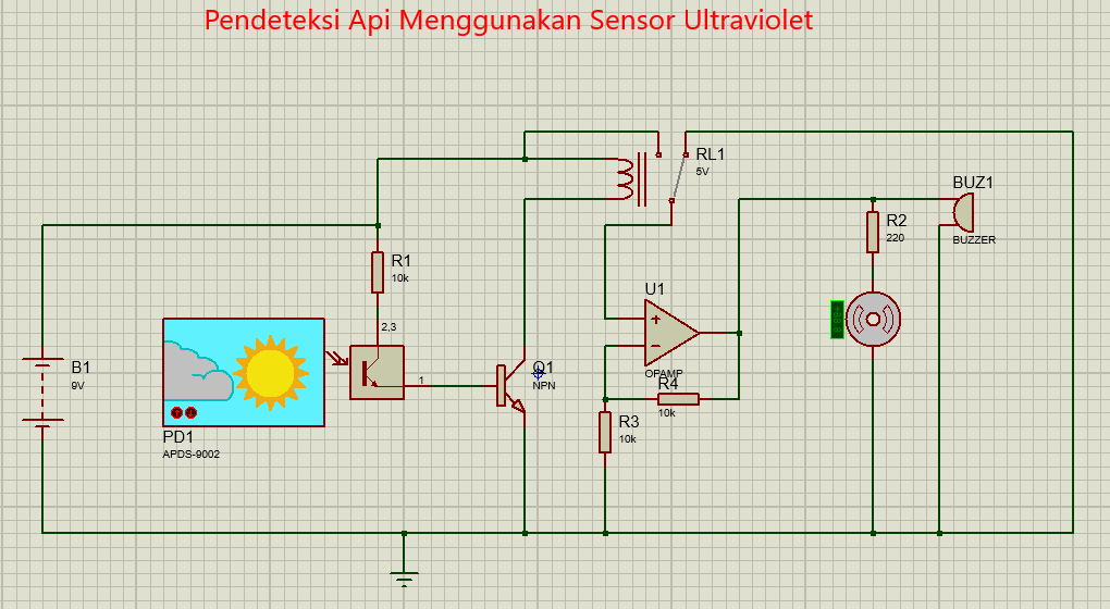 Sistem Digital C: Pendeteksi Api menggunakan Sensor Ultraviolet