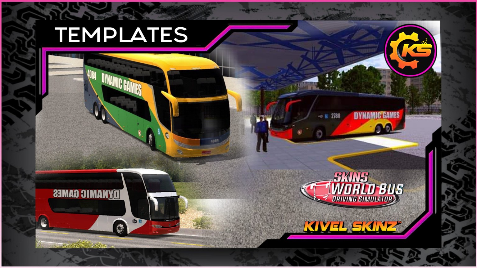 Skins World Bus Driving - Todas Skins TEMPLATES WBDS - BASES