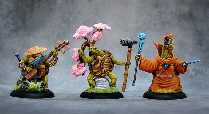 Tabletop Fix: Dragon Bait Miniatures - Kung-fu style Turtle Adventurers ...