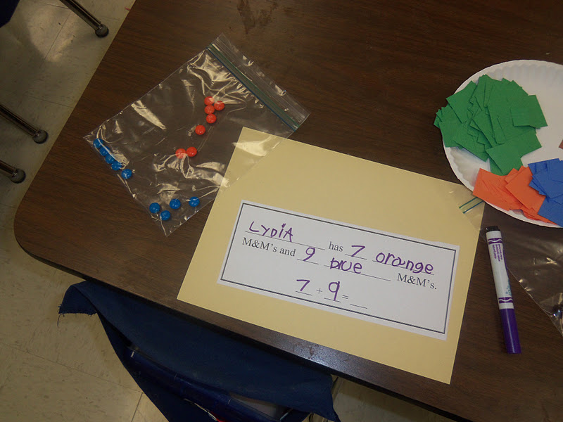 Mrs. Wood's Kindergarten Class: M & M Math