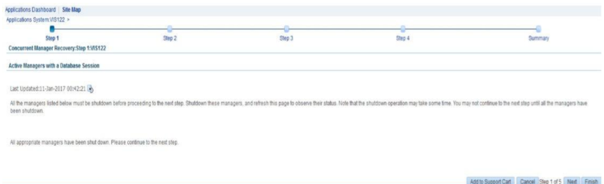 Concurrent Manager Recovery Wizard