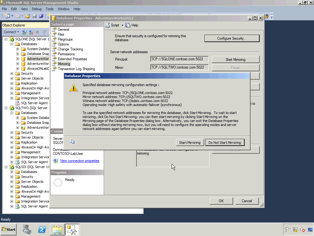 Sql Server 2012 Database Mirroring Step By Step Mominul S Blog
