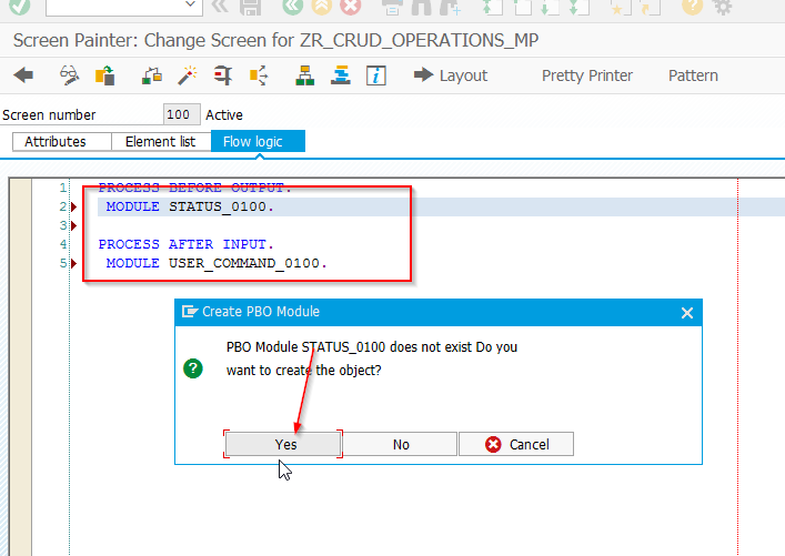 SAP ABAP Central: CRUD Operations in Module Pool