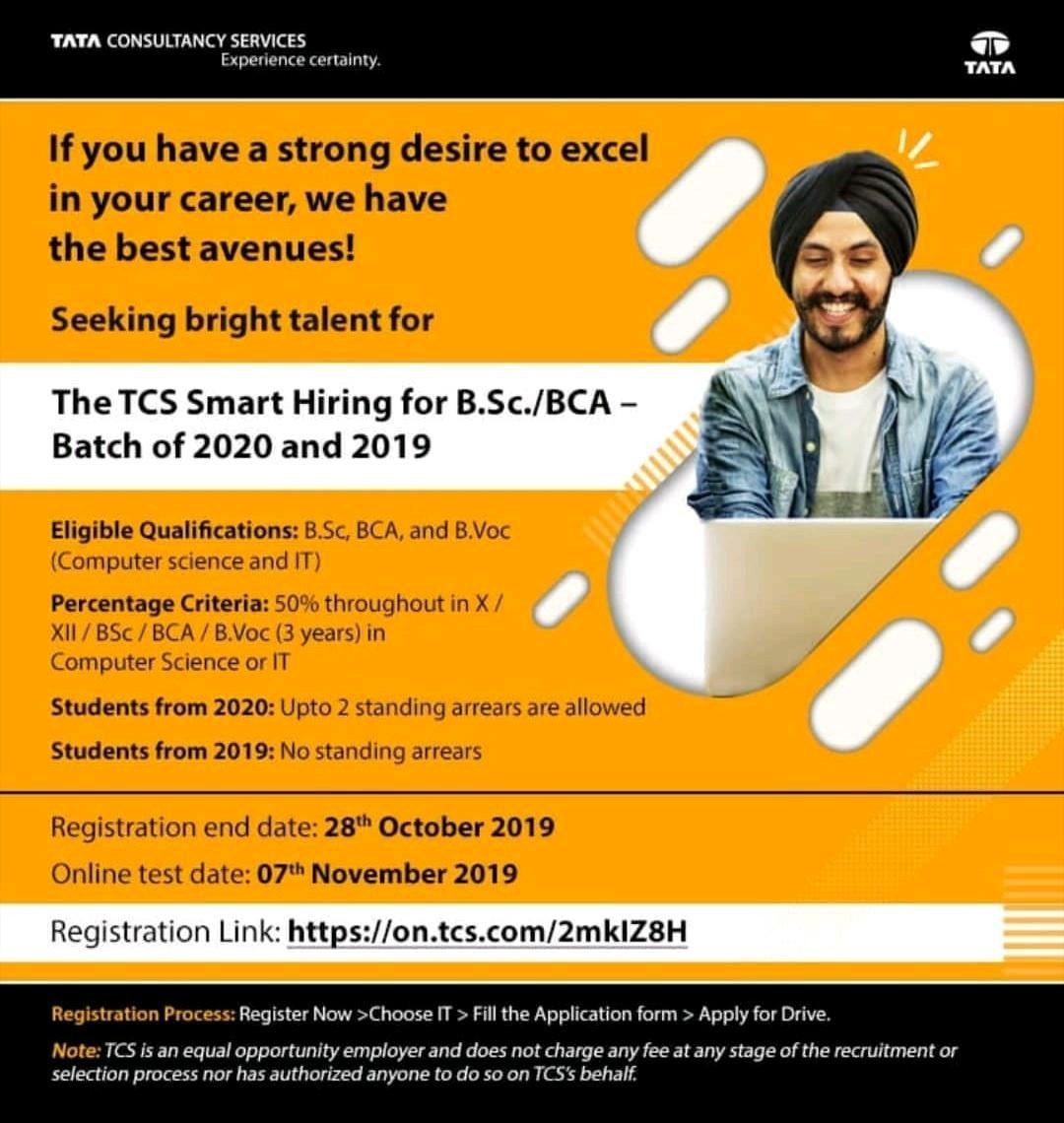 TATA CONSULTANCY SERVICES - Hiring Freshers Graduates - JOB ALERTS HUB