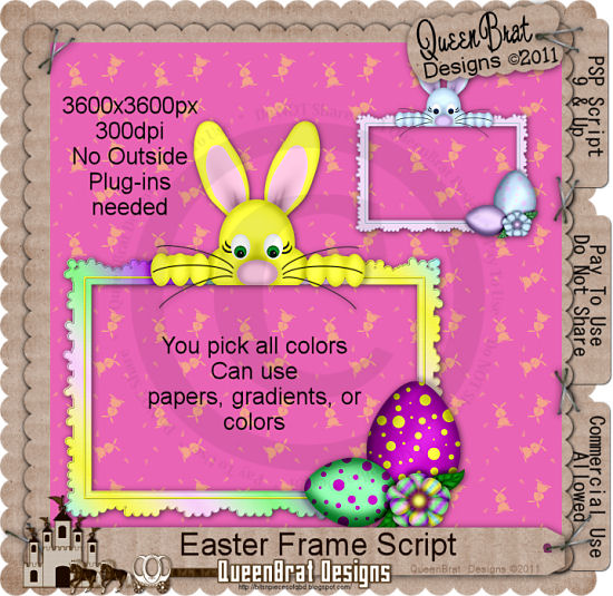 QueenBrat's Tag Tuts: New Easter & Spring PSP Scripts