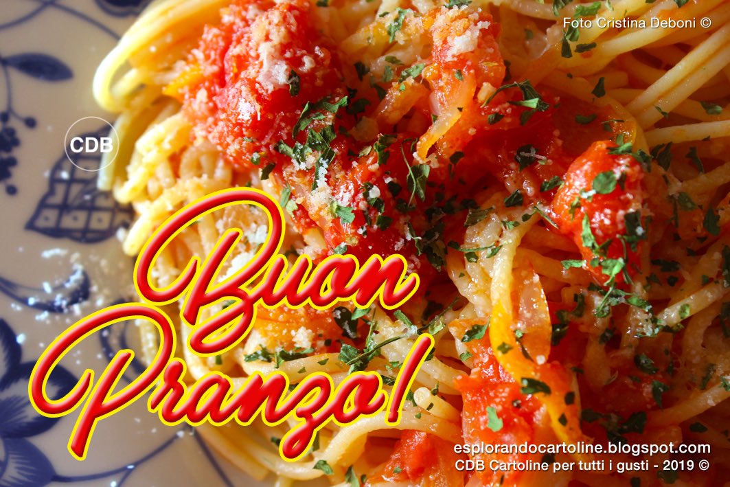 Esplorando Cartoline CDB: Cartolina 🍅🌿🍅 BUON PRANZO! Con Immagine di ...