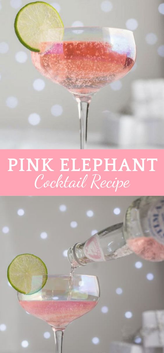 PINK ELEPHANT COCKTAIL RECIPE #Cocktail #Drink - Healthy Food and Drink