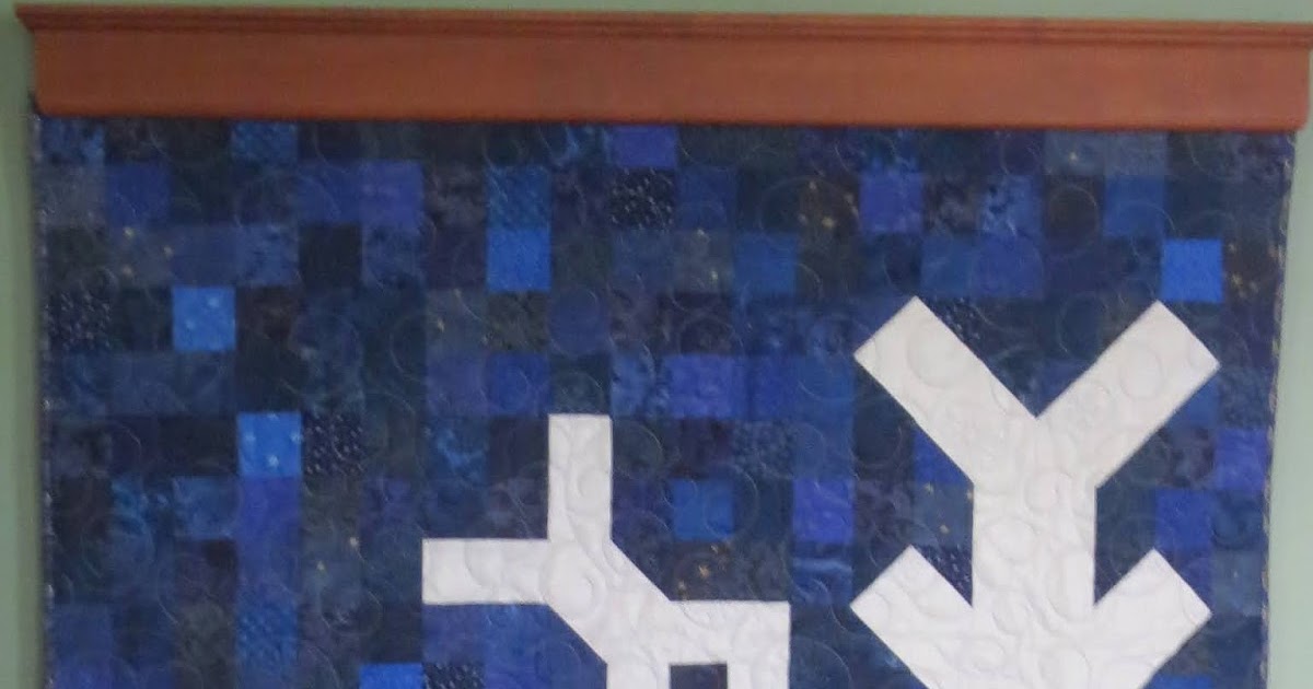 Quilting on Main Street: A Finished Quilt - Snowflake Pattern by Modern ...