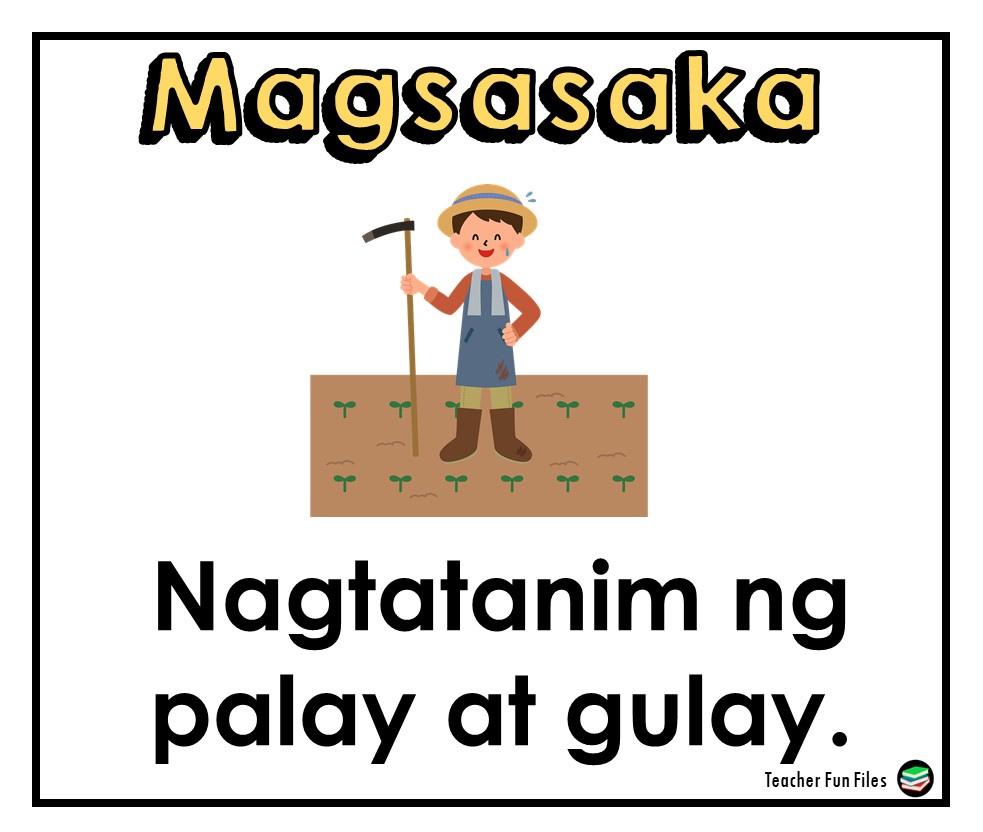 Teacher Fun Files: Iba't-ibang Hanapbuhay sa Komunidad Flashcards