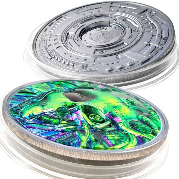 coins and more: 1915) "Cyborg Alien", Republic of Palau: First Coin in ...