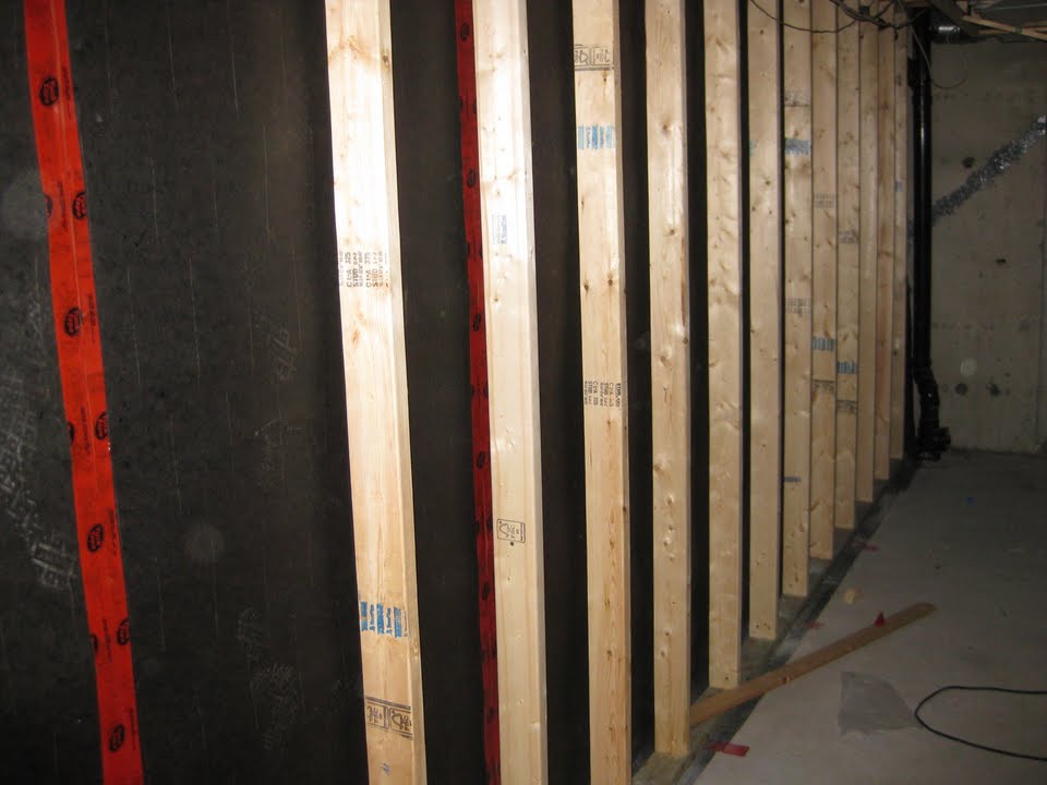 Basement Project: Apr 12 - Framing first wall