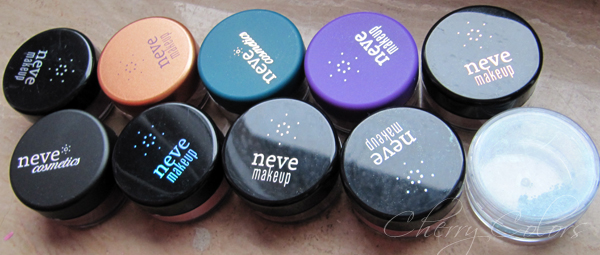 Neve cosmetics swatches - Cherry Colors - Cosmetics Heaven!