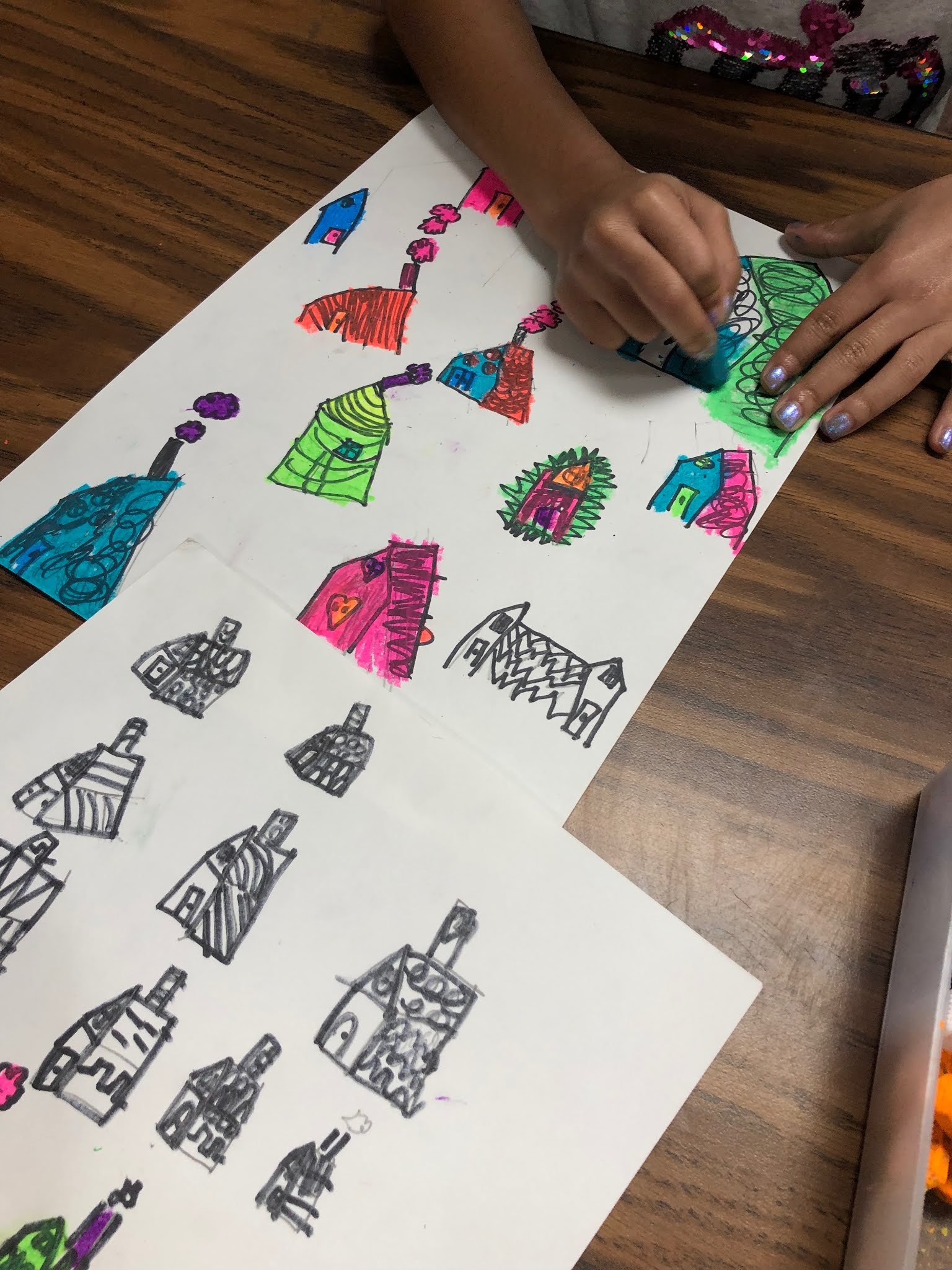 Mrs. Harris' art room: Folk art houses 1st grade art lesson