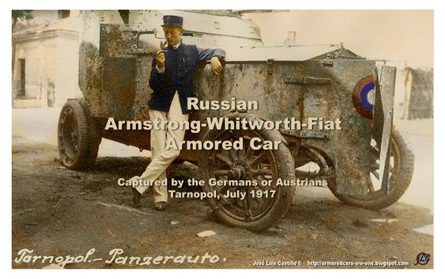 Armored Cars in the WWI: Russian Armstrong-Whitworth-Fiat Armored Car ...