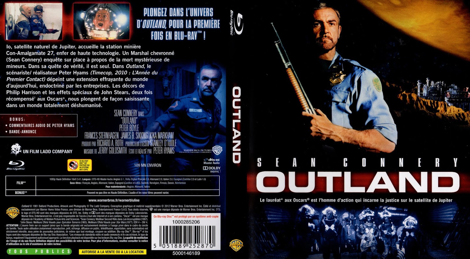BLU-RAY JAQUETTES BLU-RAY: Outland