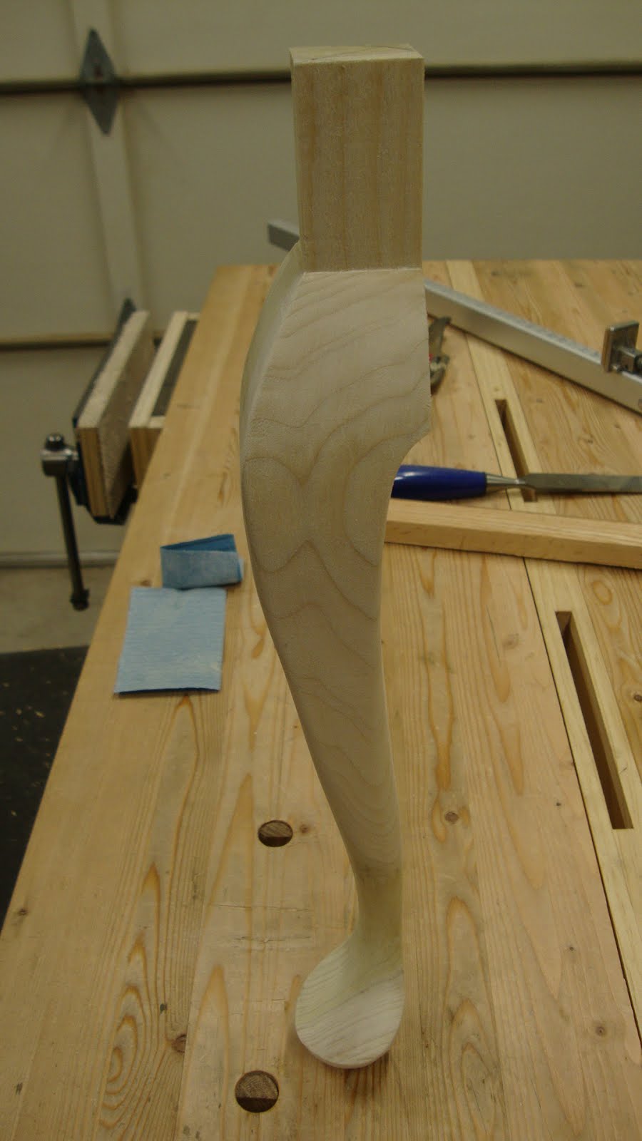 Woodworking in a Tiny Shop: Making a Cabriole Leg With Only Hand Tools