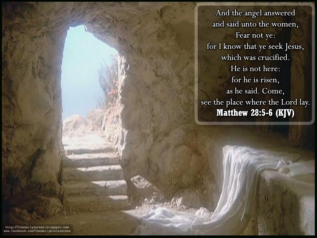 Jesus has risen, Empty tomb, Resurrection day