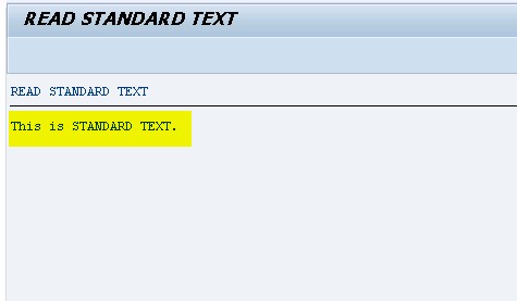 Amarmn.com - SAP ABAP, SAP UI5, SAP Fiori: READ STANDARD TEXT USING ...