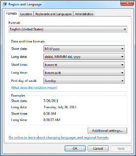 Virtual TimeClock Support: Changing Time and Date Formats in Windows