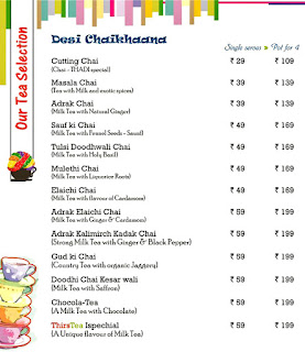 They sell 150 Varieties of Chai........Seriously