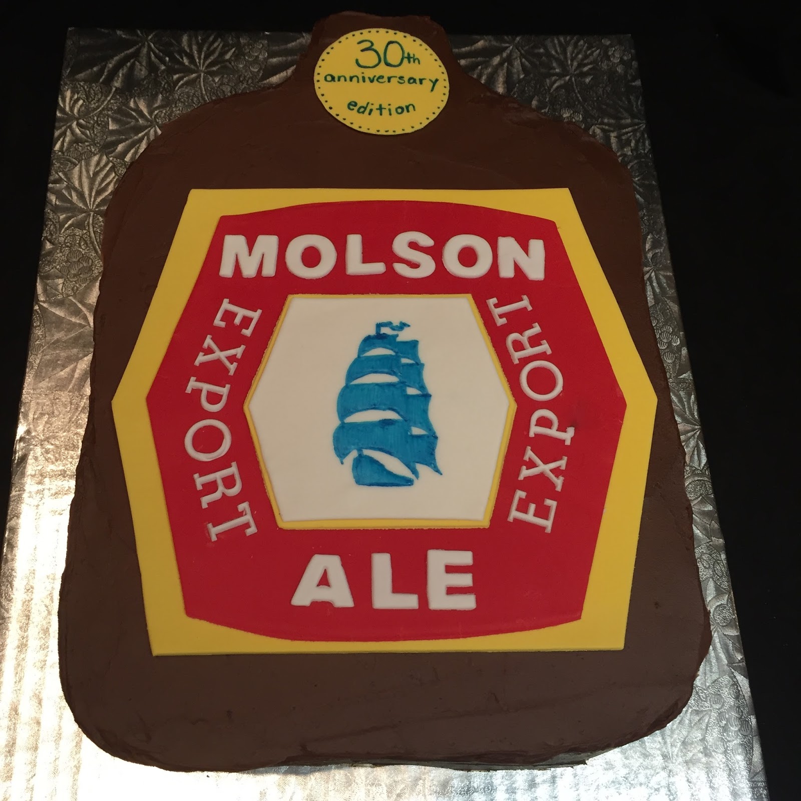 Twin #2 Cake : Molson Ex Cake