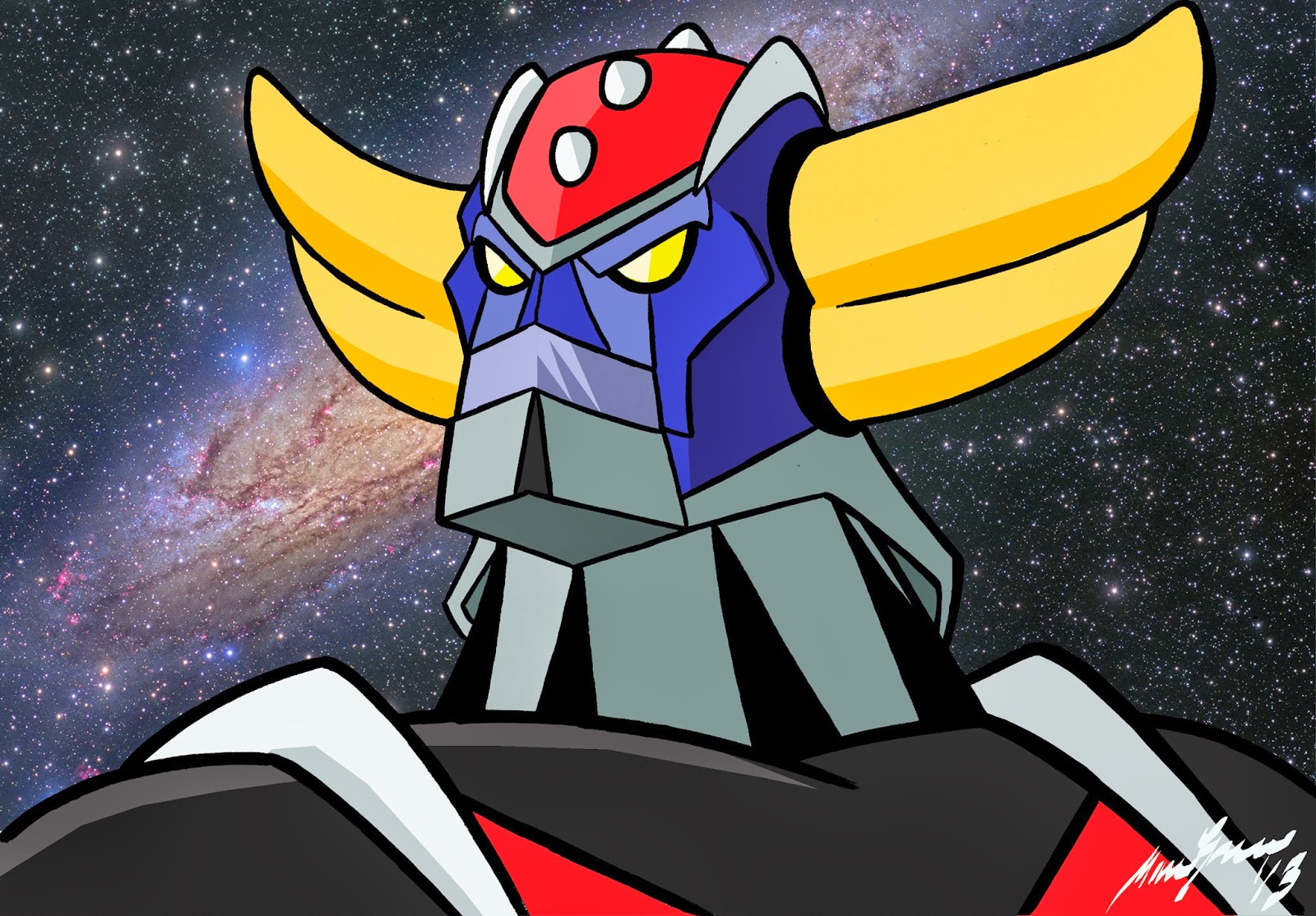 Marco Greco DRAWINGS: Goldrake with colors