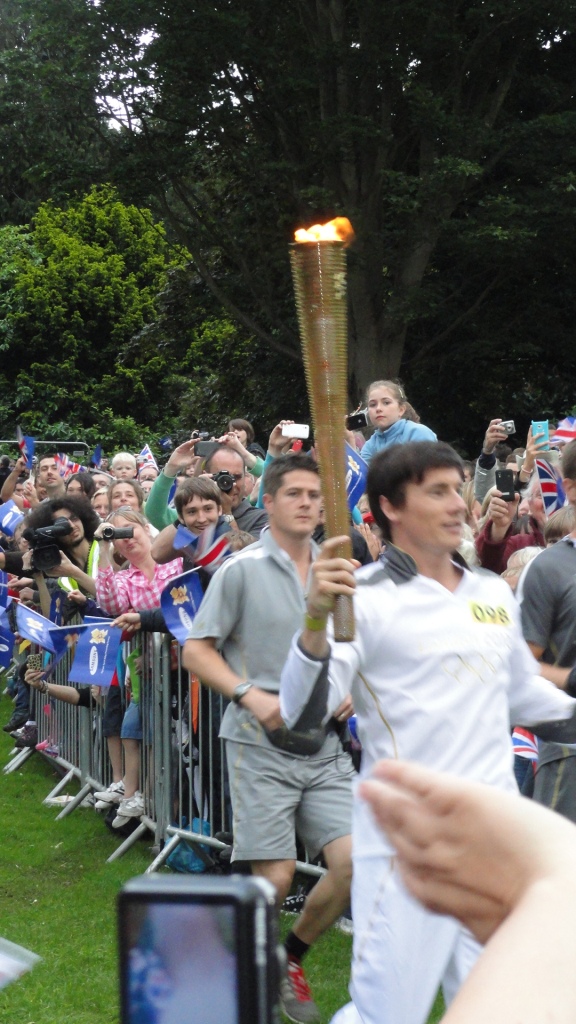 Freys in the UK: The Olympic Torch Comes to Town & a muddy hike to Thor ...