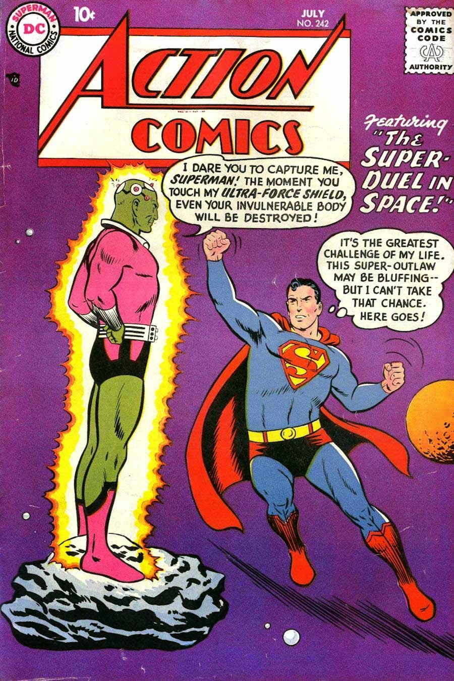 Action Comics #242 - 1st Brainiac - Pencil Ink