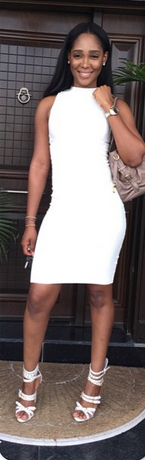 Photos: Ex MBGN queen, Stephanie Uche fab in all white