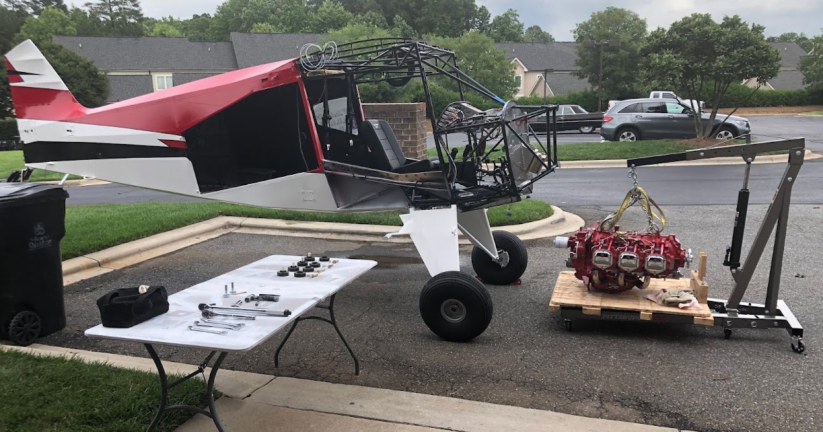 N6408C Bearhawk 4 Place Builders Log: Hanging the Engine