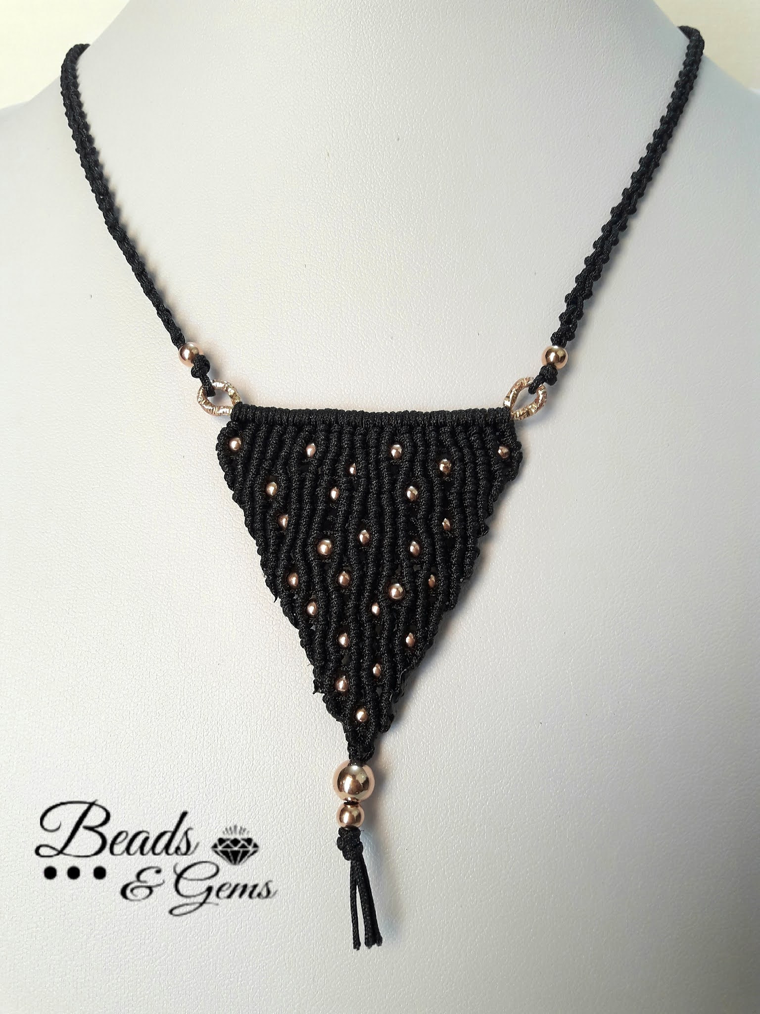 BEADS and GEMS : Χειροποιητα κοσμηματα μακραμε με ασημενια στοιχεια σε ...