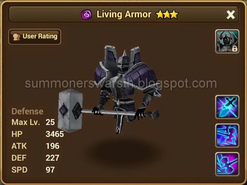 Living Armor (Dark) | Summoners War