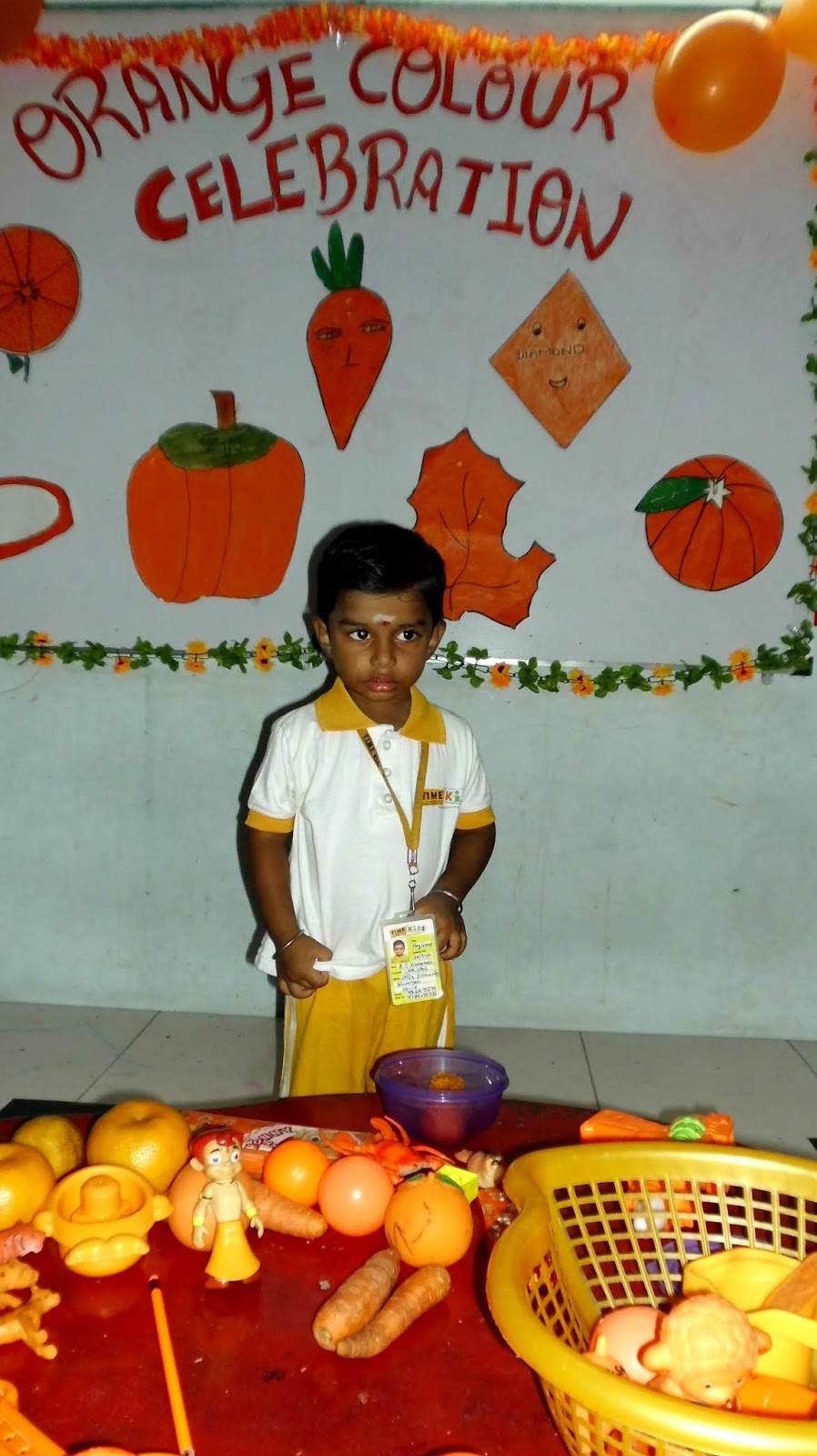 ORANGE COLOUR DAY CELEBRATION - PLAY GROUP & NURSERY | T.I.M.E KIDS PRE ...