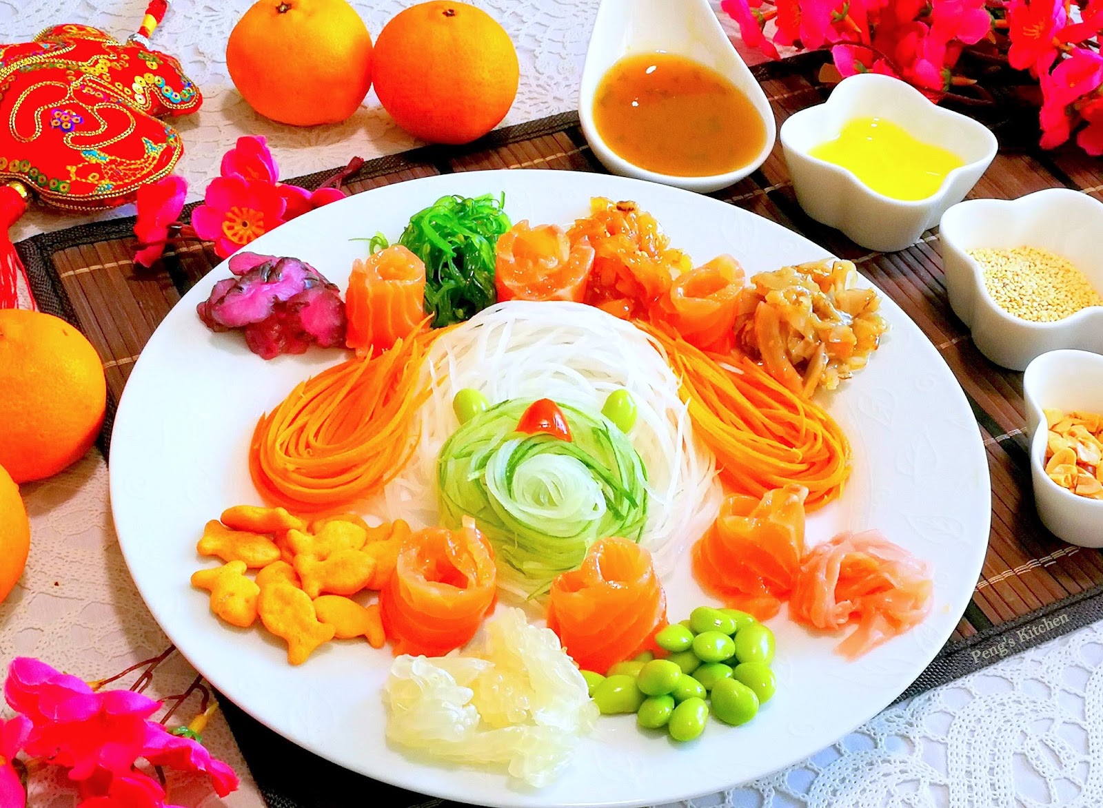 Peng's Kitchen: Prosperous '旺旺' Yu Sheng