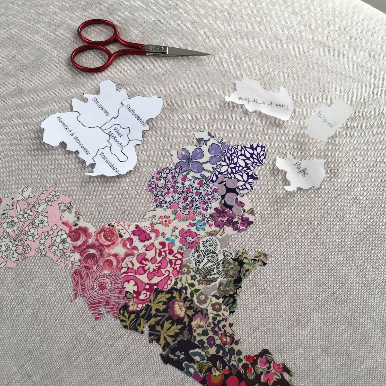 A Liberty Print Map of the UK | Flossie Teacakes | Bloglovin’