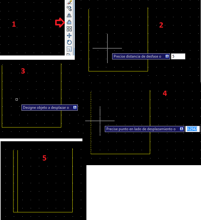 Manual De Usuario De AutoCAD 2007 : COMANDO DESFASE