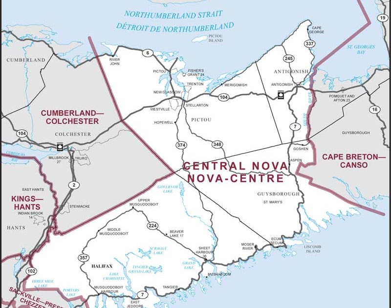 Canadian Federal Riding of the Day: Central Nova (Nova Scotia) 60/338