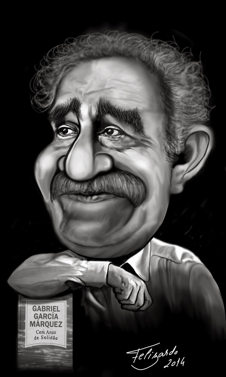 Felizardo Cartoon: Caricatura de homenagem a Gabriel Garcia Marquez Felizardo Cartoon: Caricatura de homenagem a Gabriel Garcia Marquez