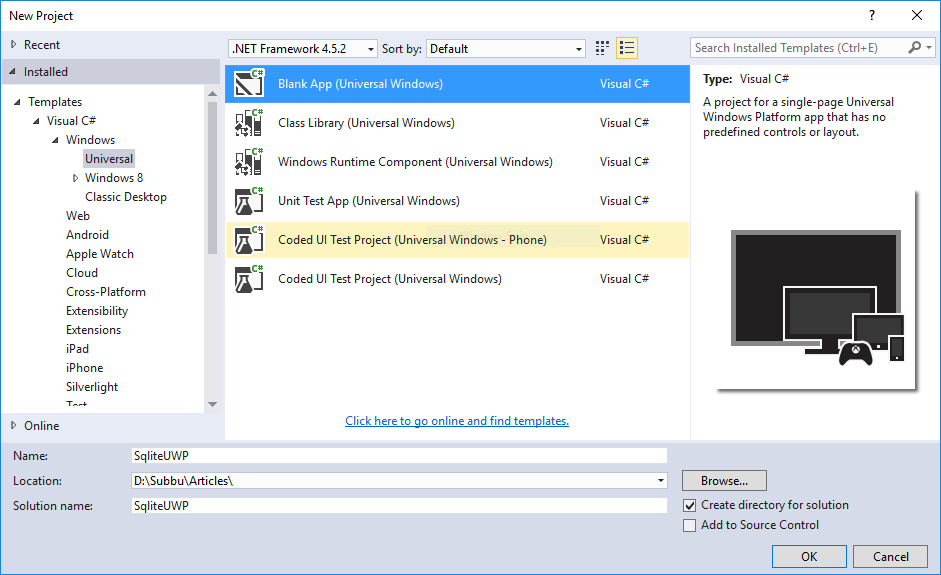 Next dialog will ask for you to confirm that your app support min ...